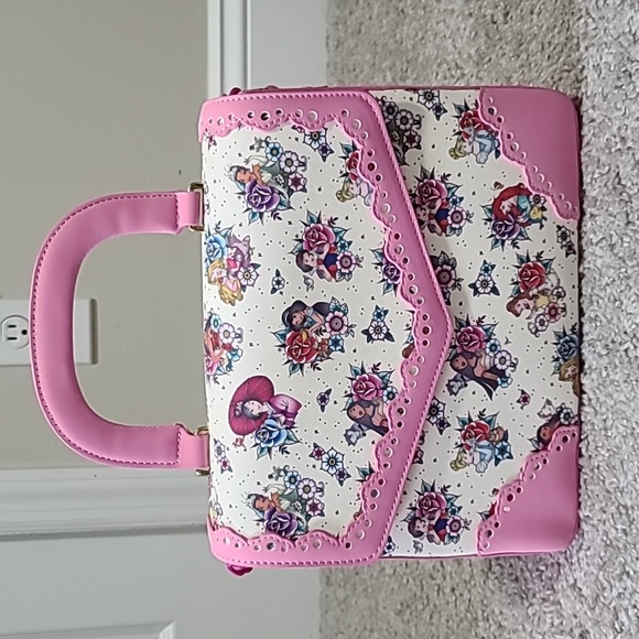 Loungefly | Bags | Loungefly X Disney Princess Tattoo Flapover ...